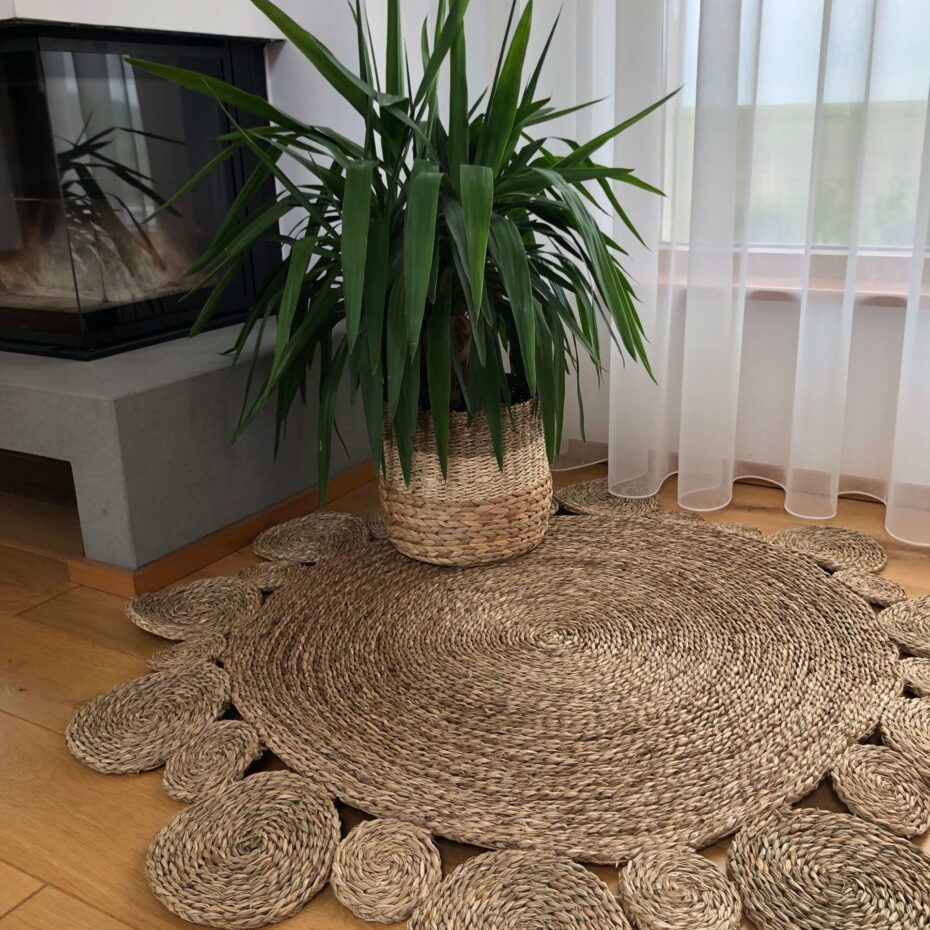Covor rotund din iarba de mare Vong - NaturaLiving