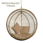 Scaun suspendat egg din ratan Banggai - NaturaLiving